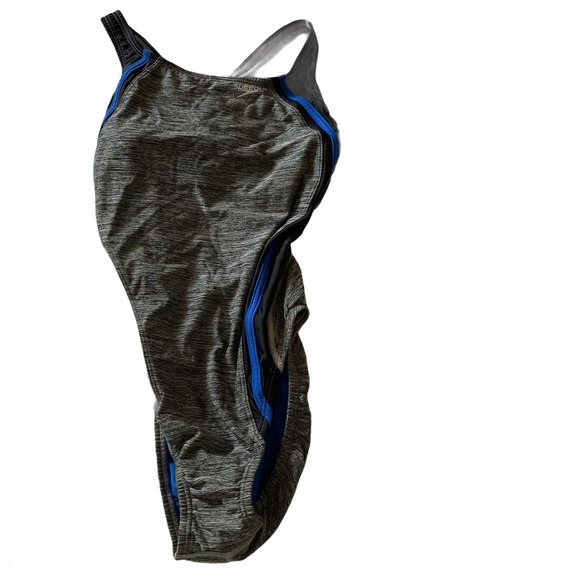 Speedo | Swim | Speedo 6 Quantum Splice Heather One Piece Swimsuit Gray ...